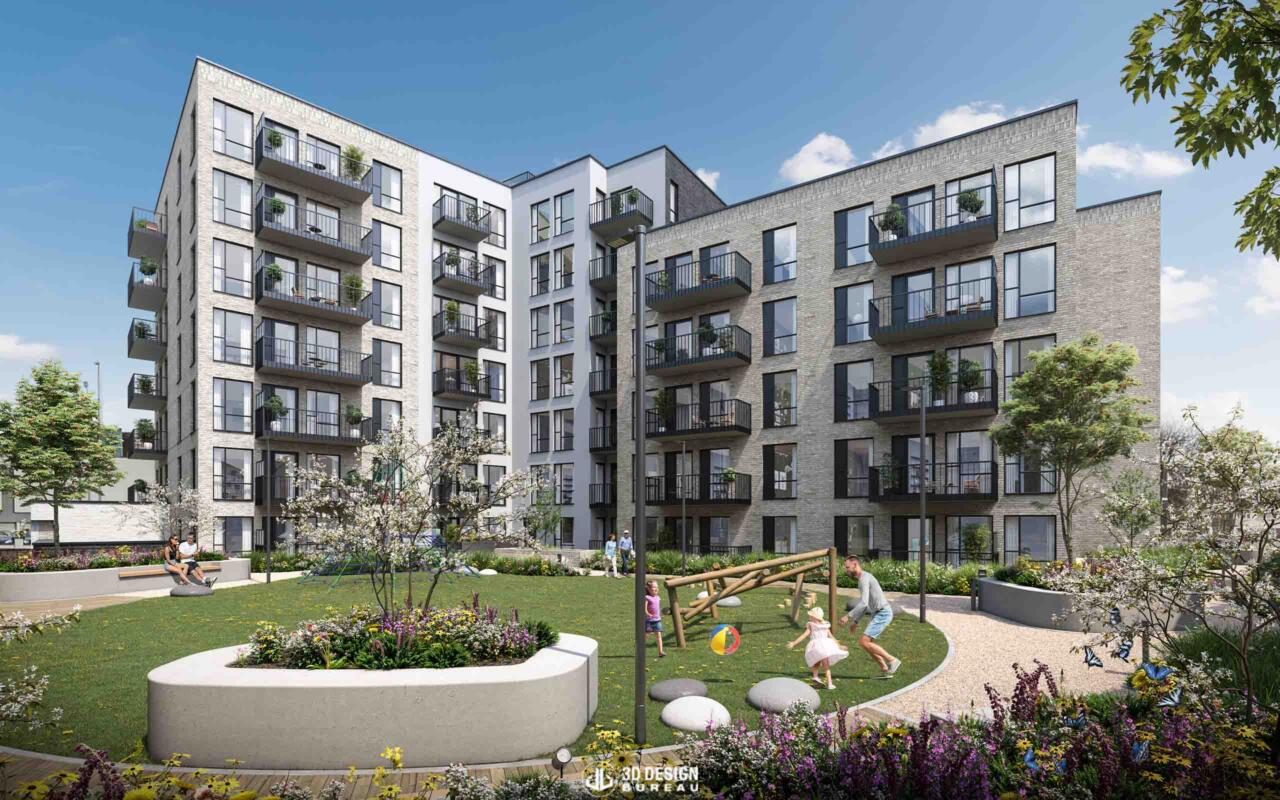 Works underway in a New Housing Scheme in Rathfarnham