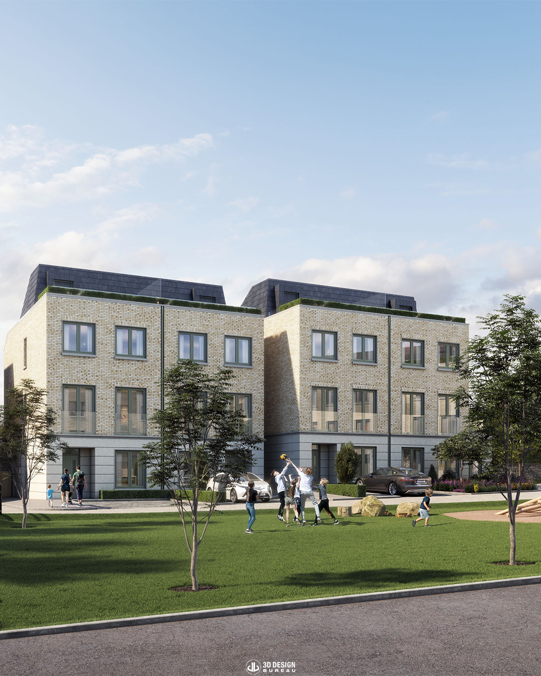 Works underway in a New Housing Scheme in Rathfarnham