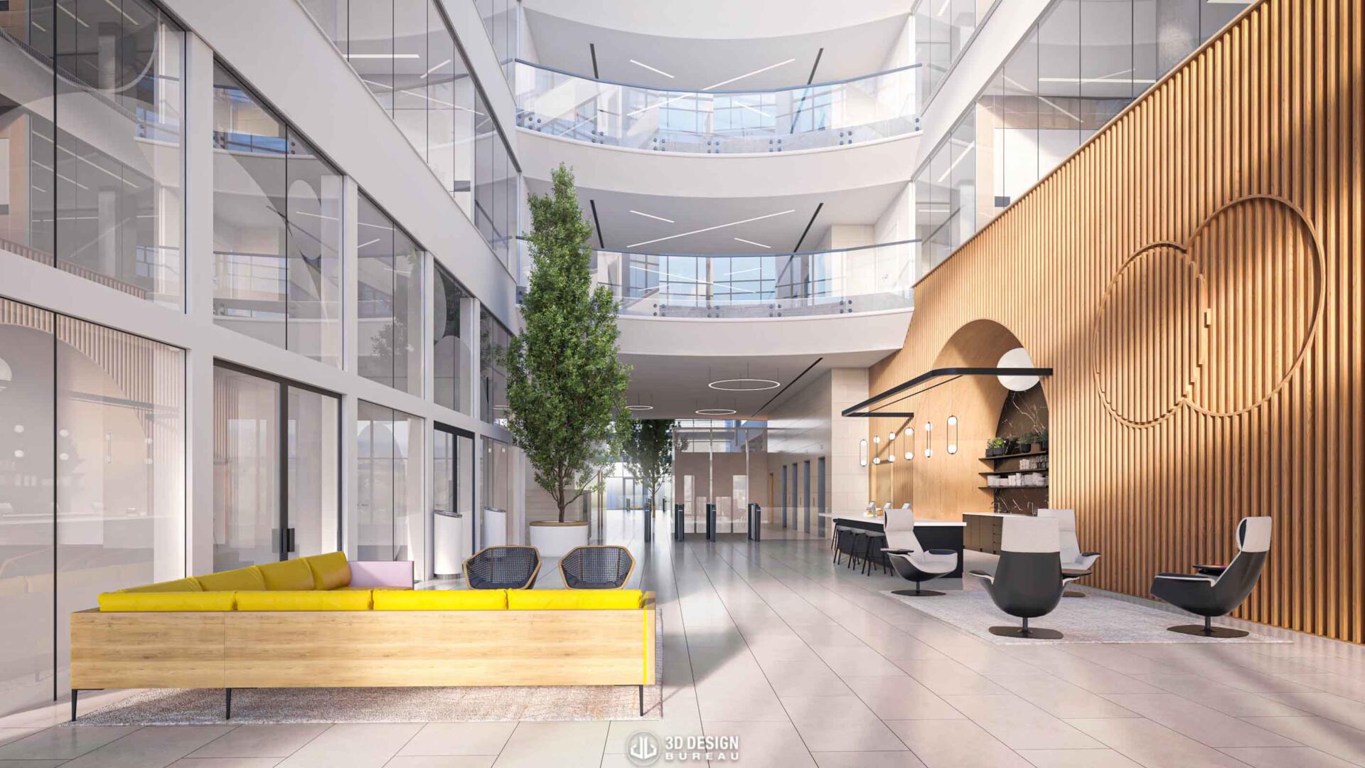 Mastercard Office: Interior CGIs and Architectural Animation
